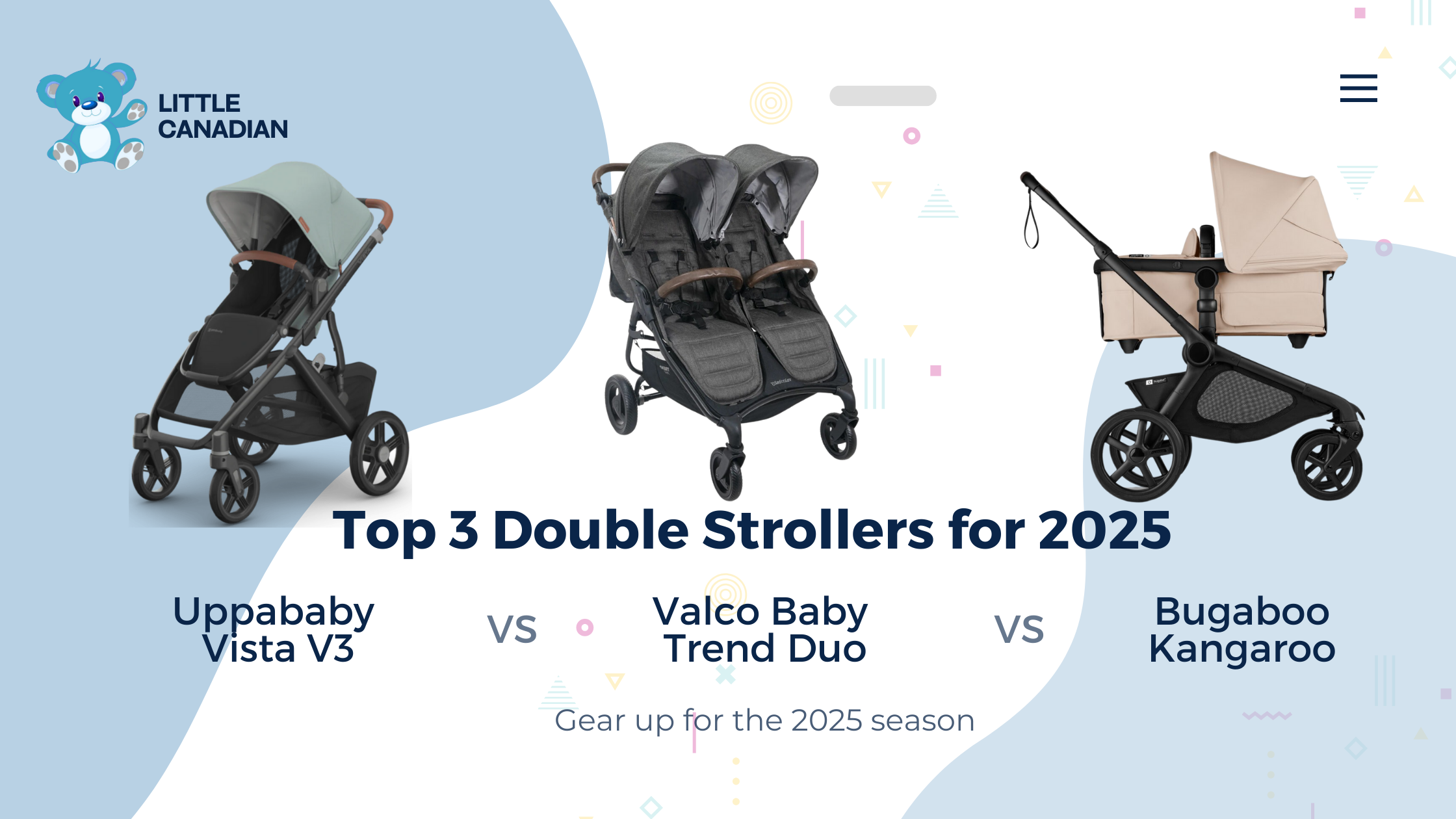 Top 3 Double Strollers for 2025 – Little Canadian